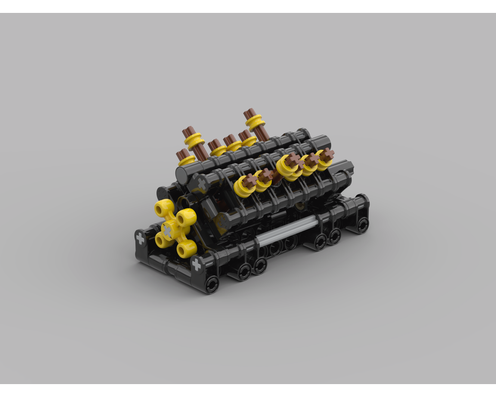 LEGO MOC-134516 Mini Engine V12 by @McCatty_TECH | Rebrickable - Build ...