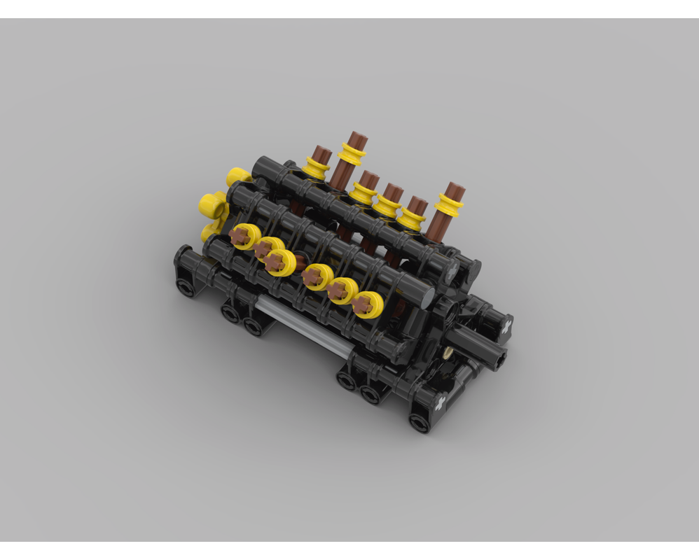 LEGO MOC Mini Engine V12 by @McCatty_TECH | Rebrickable - Build with LEGO