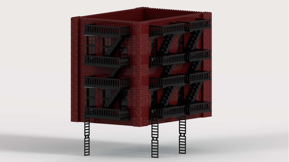 LEGO MOC Rays Occult Extra Floor with Fire Escapes by Brother Bear ...