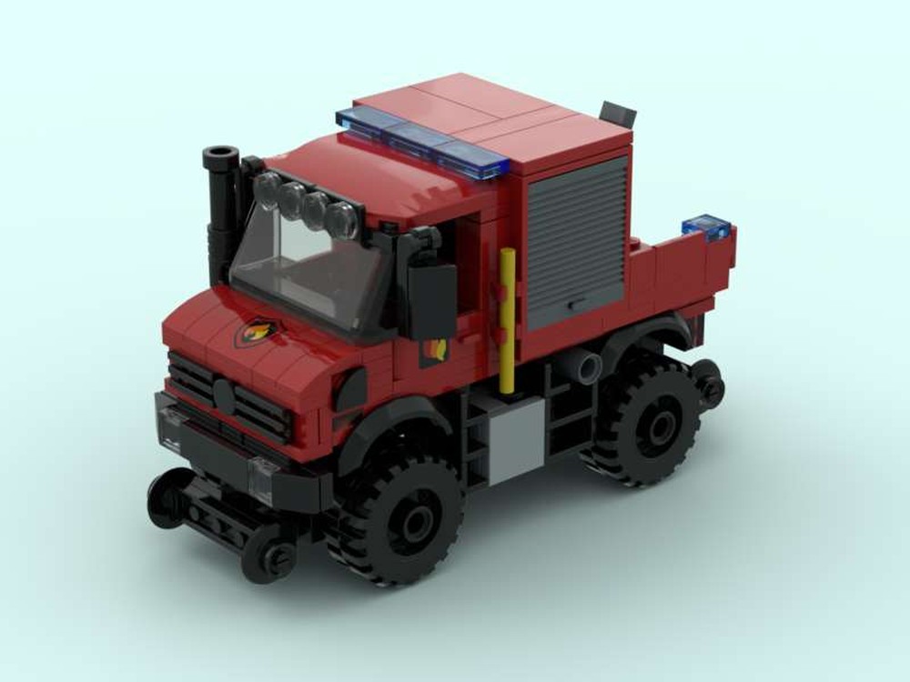 LEGO MOC Train / Firefighter Unimog by lego.be.ch | Rebrickable - Build ...