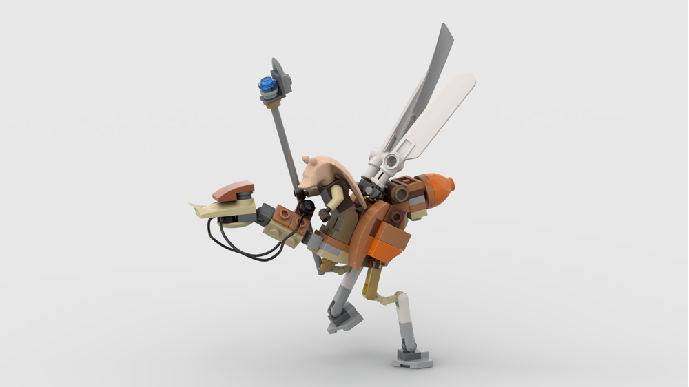 Lego Moc Gungan Grand Army Kaadu By Bigjudge Rebrickable Build With