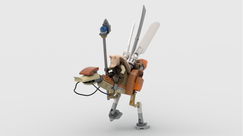Lego Moc Gungan Grand Army Kaadu By Bigjudge Rebrickable Build With