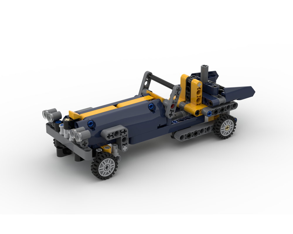 LEGO MOC 42147 Classic Speedster by Nequmodiva | Rebrickable - Build ...
