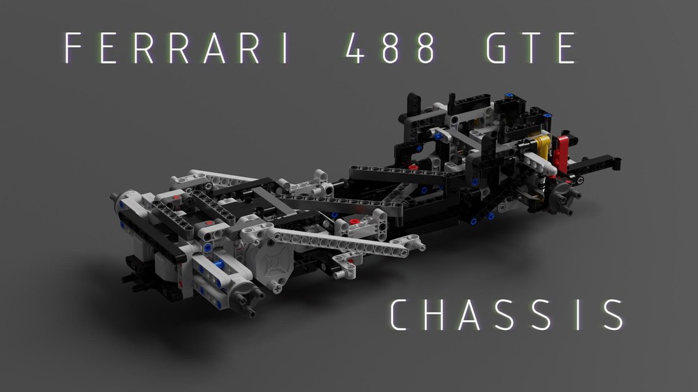 LEGO MOC Ferrari 488 GTE chassis with Buwizz Motors by Extteros ...