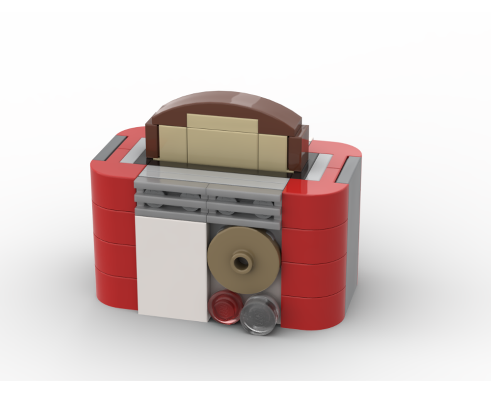 Lego Moc Mini Toaster With Bread Version1 By Cassieliu Rebrickable