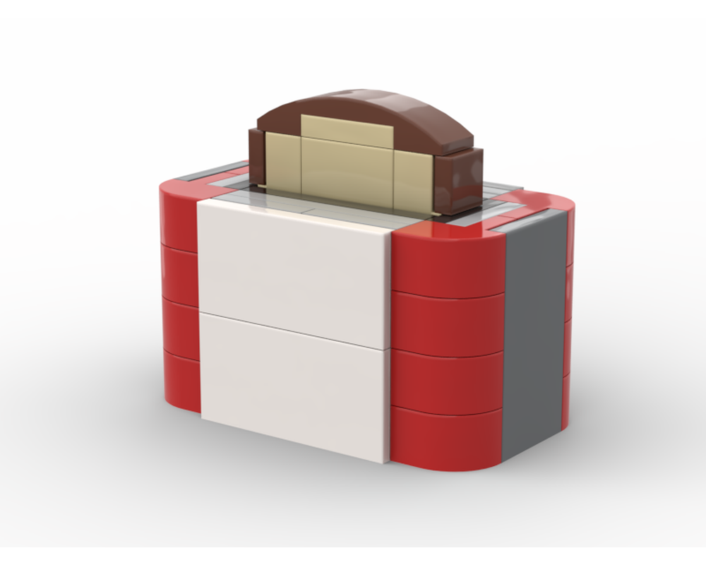 Lego Moc Mini Toaster With Bread Version1 By Cassieliu Rebrickable
