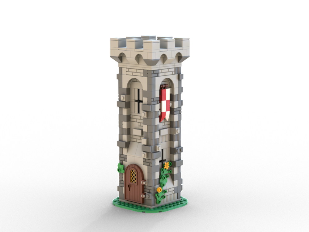 LEGO MOC Lion Knight Watch Tower by CubicKnight | Rebrickable - Build ...