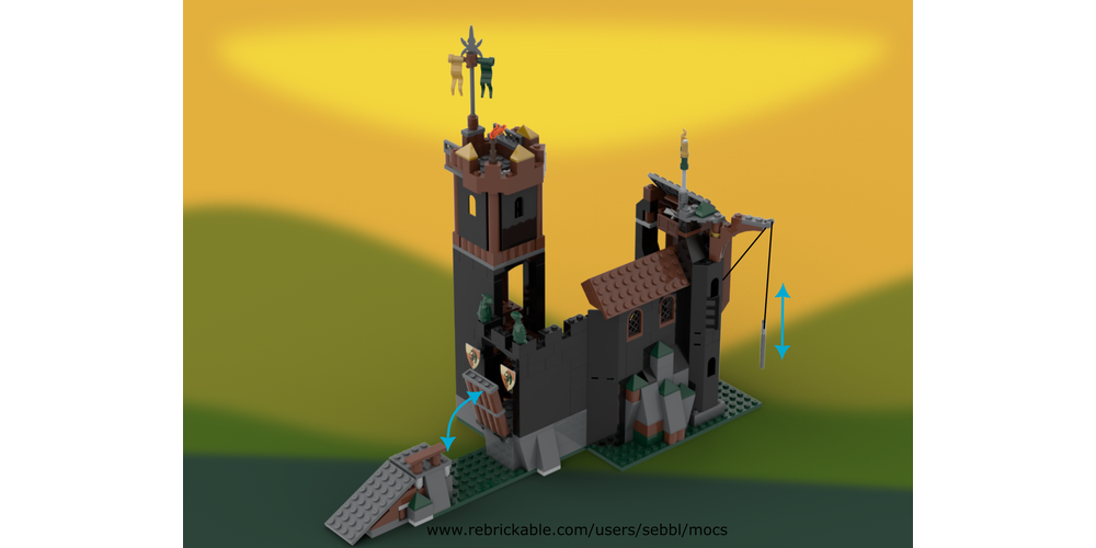 Lego Moc Dragon Knights Swamp Fortress From 7947 By Sebbl
