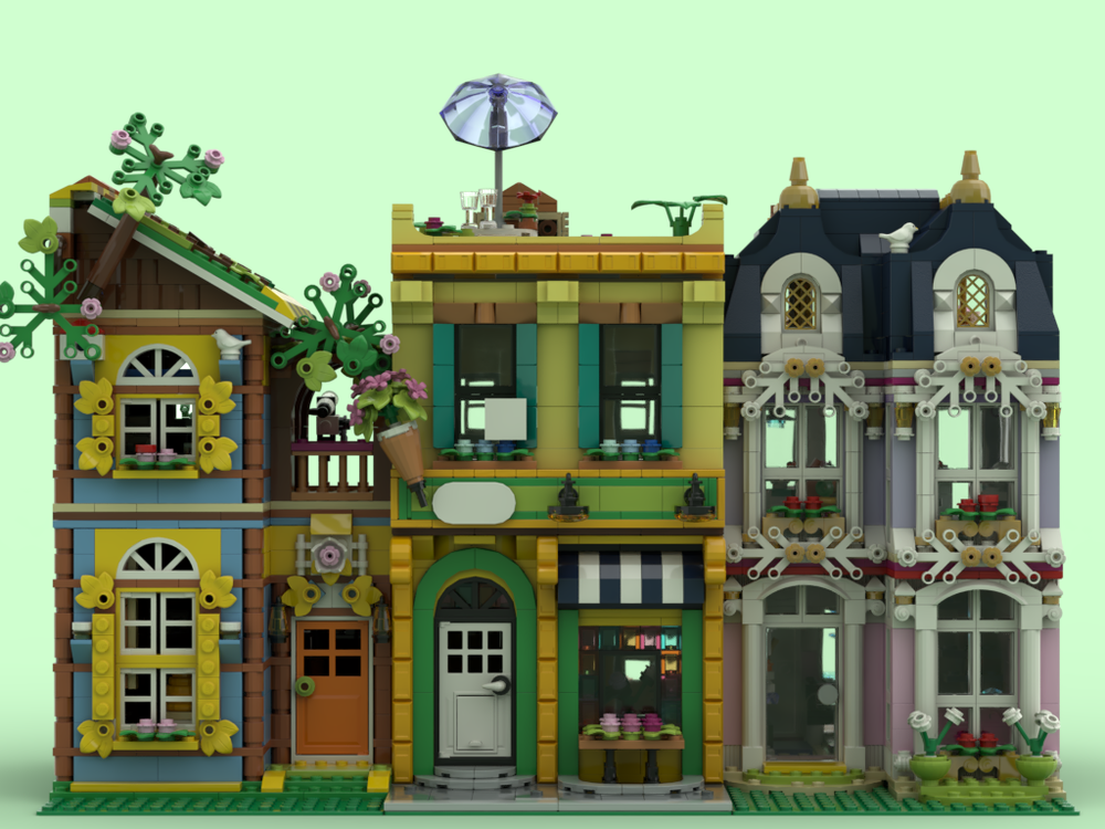 LEGO MOC Modular Bloom Shop - Modification of Part 3 of Set 41732 by ...