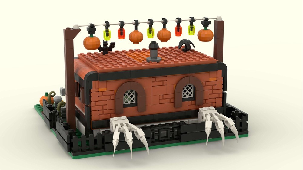 Lego Moc Halloween Camper By Legobricking Rebrickable Build With Lego