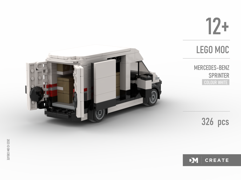 LEGO MOC Mercedes-Benz Sprinter white van by DMcreate | Rebrickable ...