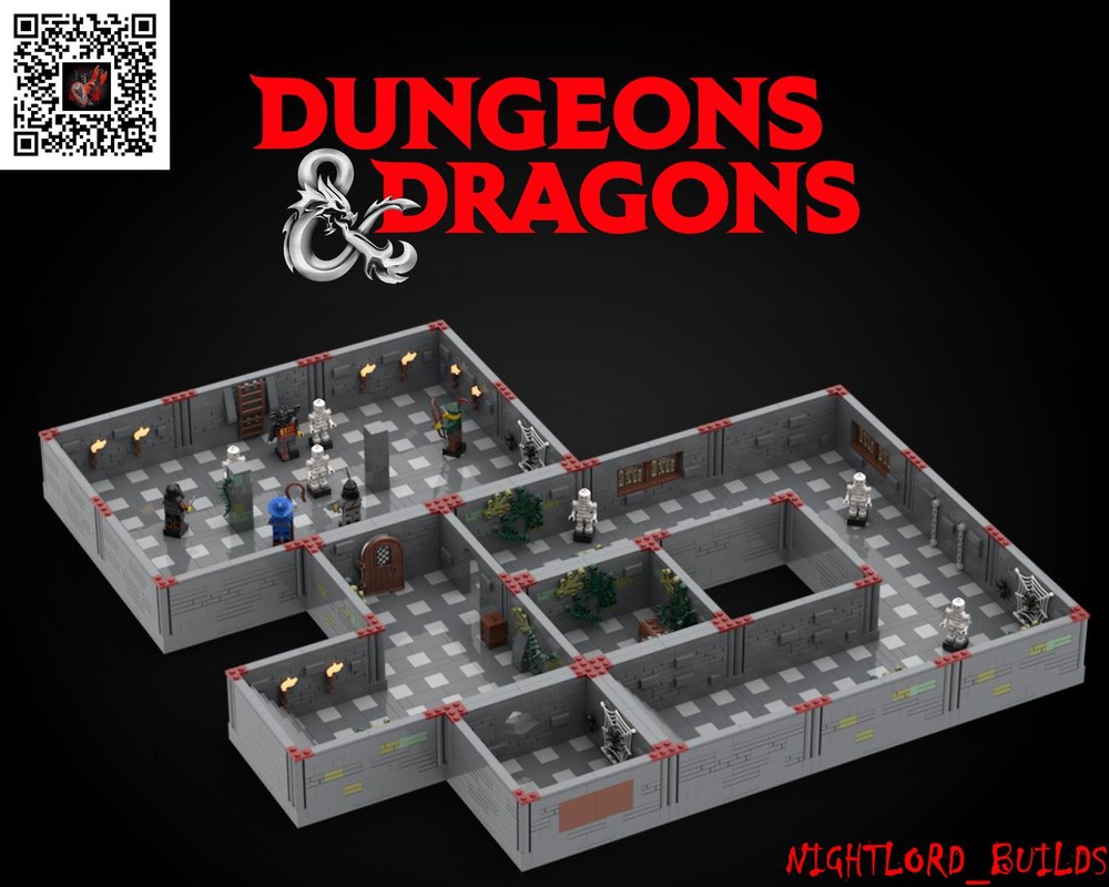 Lego Moc Minifig Scale Modular Dungeon By Nightlordbuilds Rebrickable Build With Lego