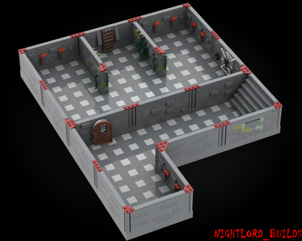 Lego Moc Minifig Scale Modular Dungeon By Nightlordbuilds