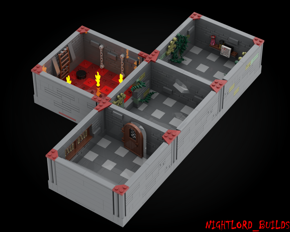 Lego Moc Minifig Scale Modular Dungeon By Nightlordbuilds