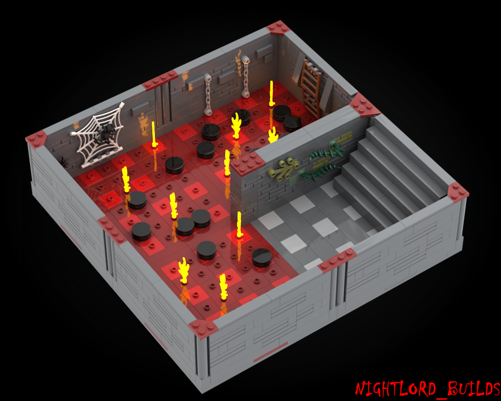 Lego Moc Minifig Scale Modular Dungeon By Nightlordbuilds