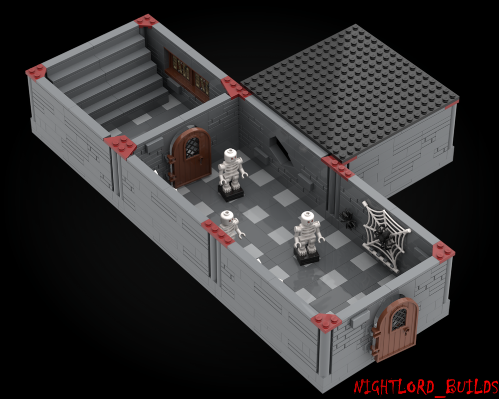 Lego Moc Minifig Scale Modular Dungeon By Nightlordbuilds