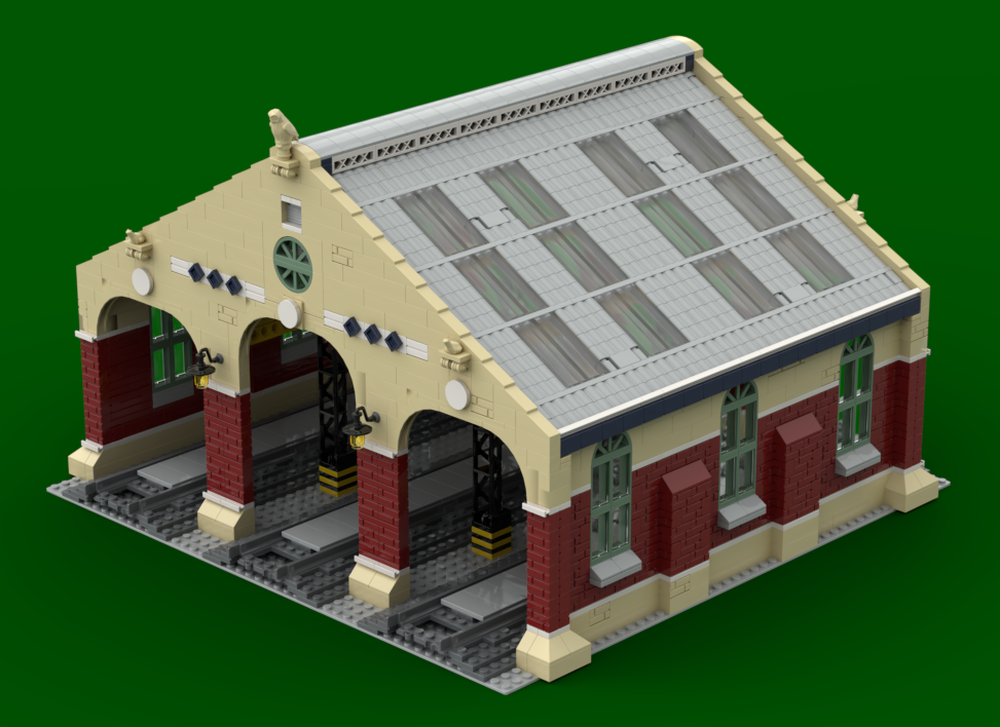 LEGO MOC Victorian Era Engine Shed by BenGG | Rebrickable - Build with LEGO