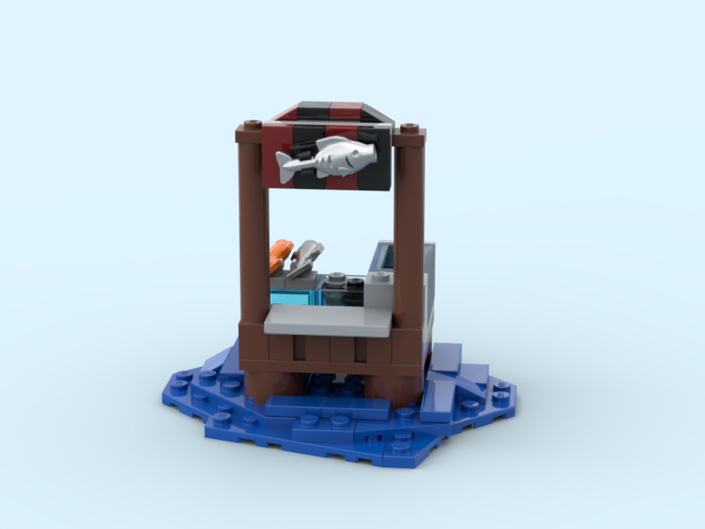 LEGO MOC seafood stand by qbcrunch | Rebrickable - Build with LEGO