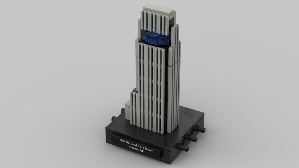 LEGO MOC First National Bank Tower by MocsByMattW | Rebrickable - Build ...