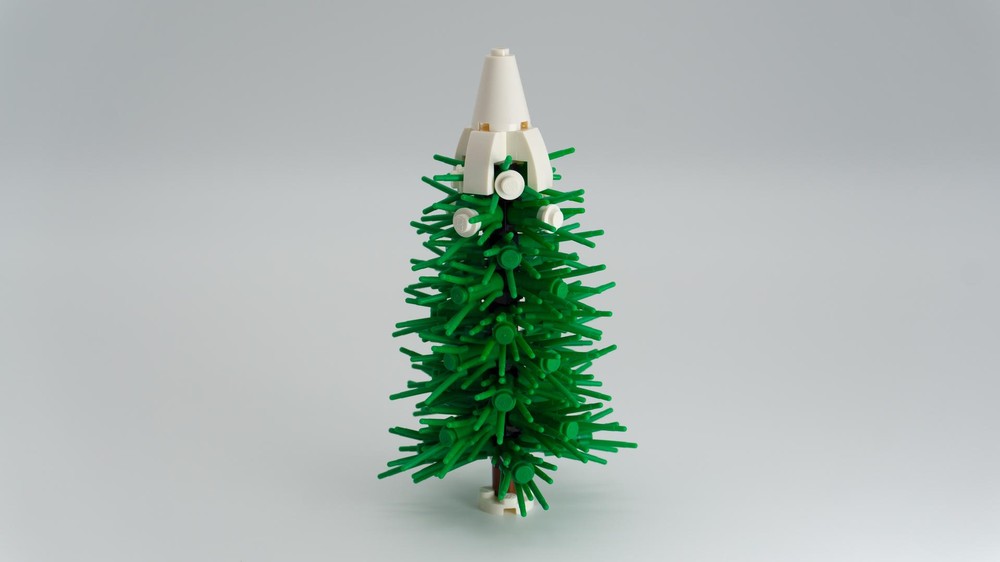 LEGO MOC Snowy fir / pine tree by felix.rebricks | Rebrickable - Build ...