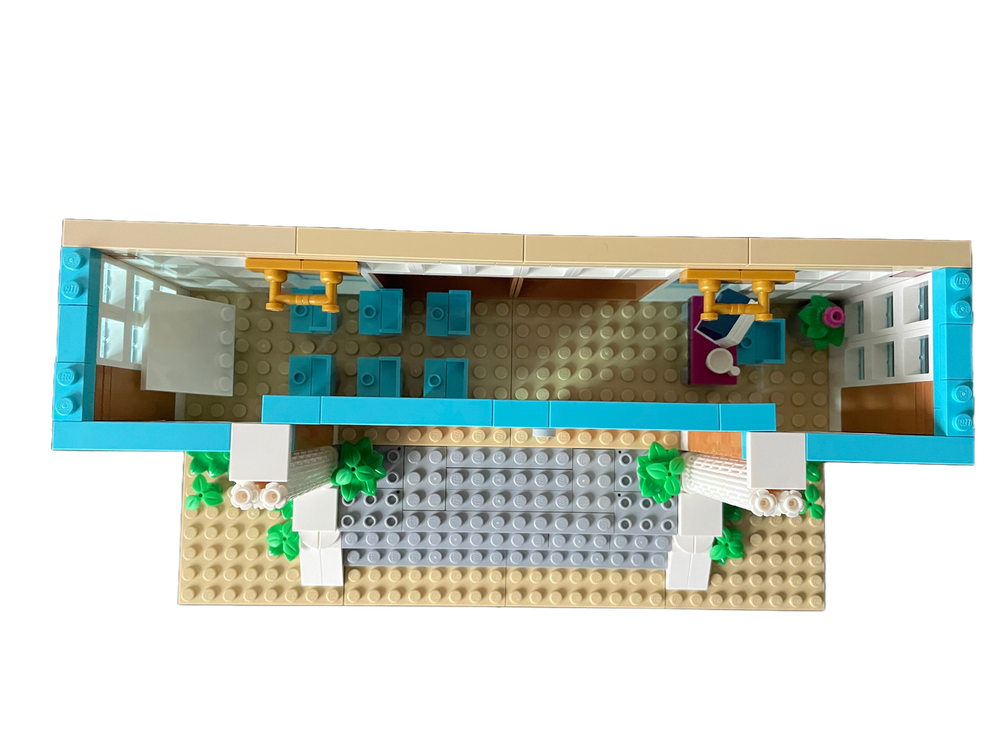 Lego Moc Town Hall Modular Alternate Build 2x 41682 By Re Bricked