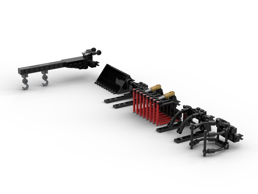 LEGO MOC Telehandler Attachments by Yellow.LXF | Rebrickable - Build ...