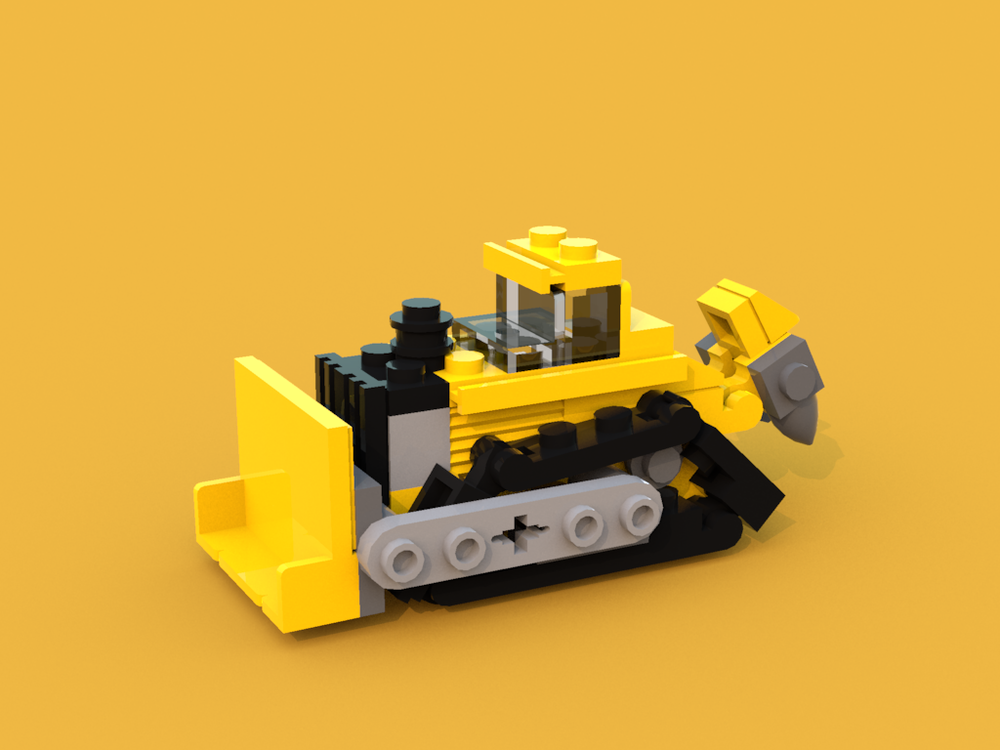 LEGO MOC D-9 Bulldozer by LegoOri | Rebrickable - Build with LEGO