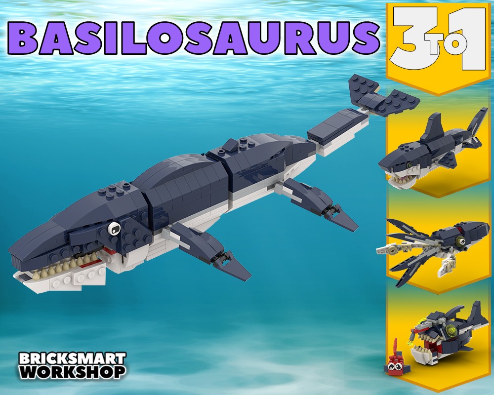 LEGO MOC Basilosaurus 31088 x 3 by bricksmartworkshop | Rebrickable ...