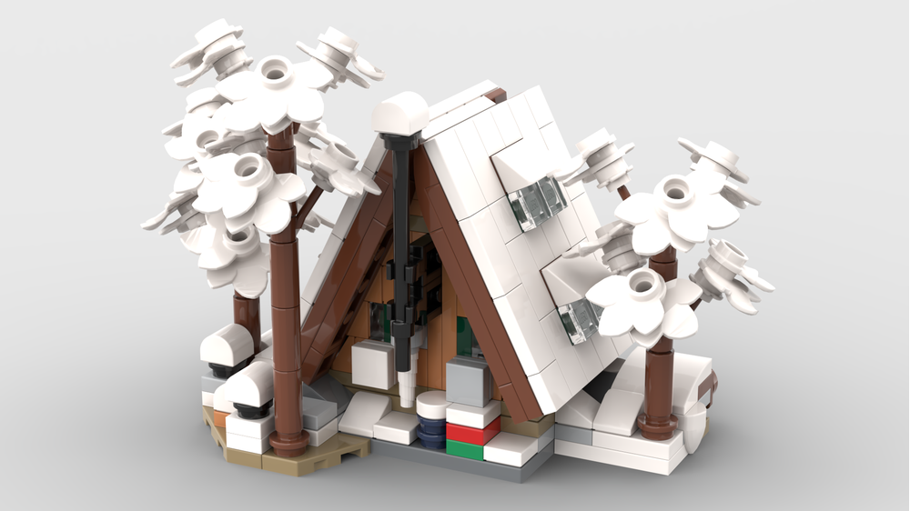 Lego Moc Mini 21338 A Frame Cabin By Christromans Rebrickable Build