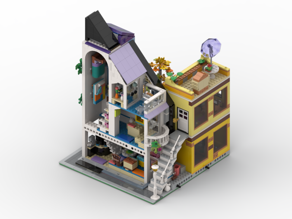 Lego Moc Downtown Flower And Design Store By Legofan21 Rebrickable