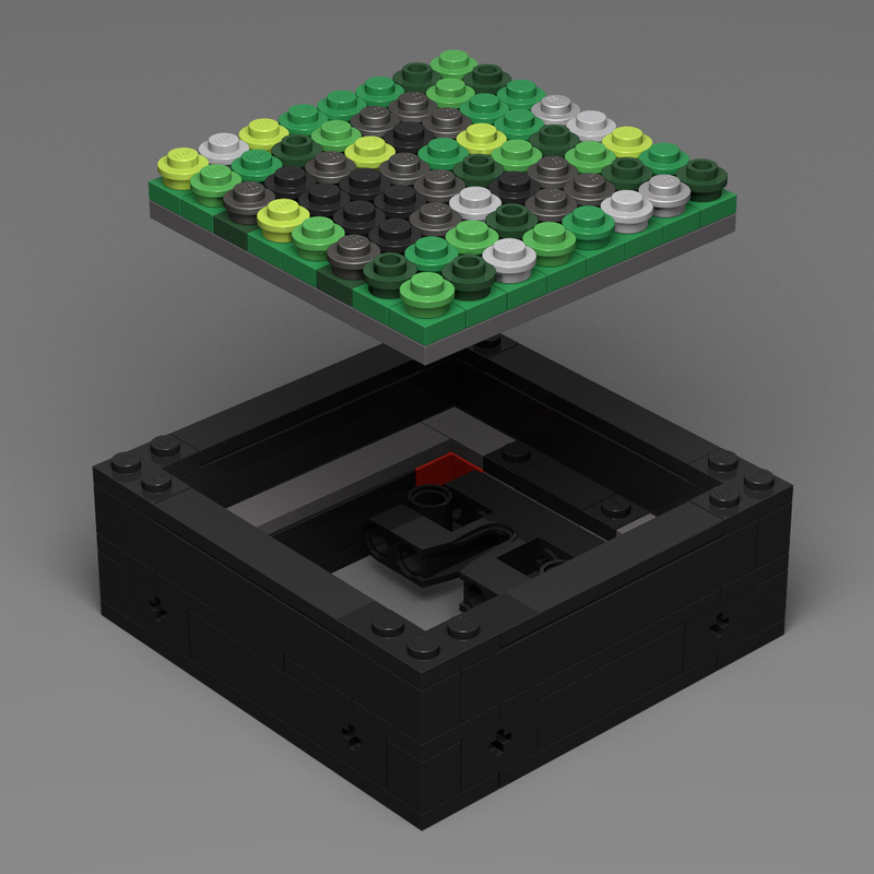 LEGO MOC 8x8 mosaic frame by Mobilox Studios | Rebrickable - Build with ...