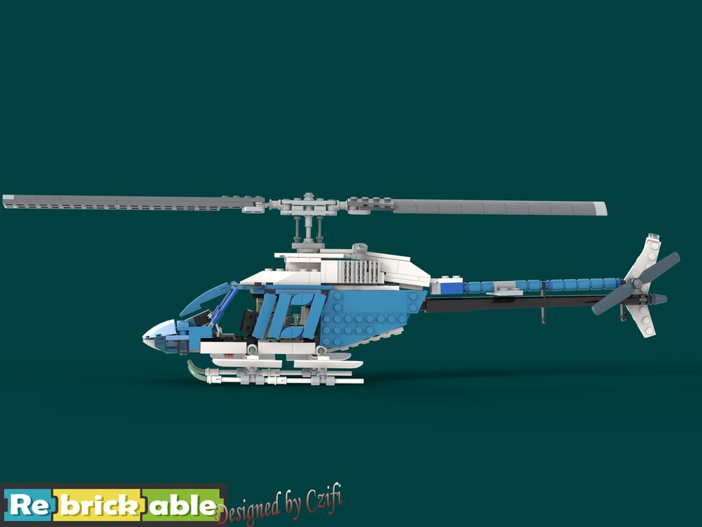LEGO MOC Bell-206 JetRanger new by Czifi | Rebrickable - Build with LEGO