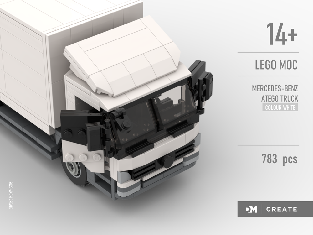 LEGO MOC Transport set - Mercedes-Benz (white) Atego + Sprinter + Vito ...
