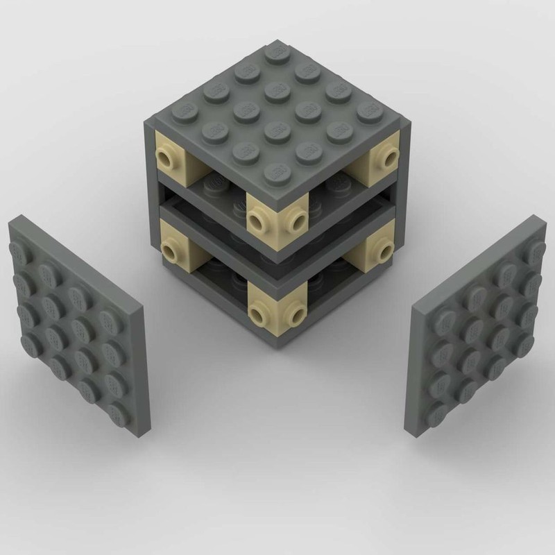 LEGO MOC Dice - GRAY - 4x4- LITE by uminuo | Rebrickable - Build with LEGO