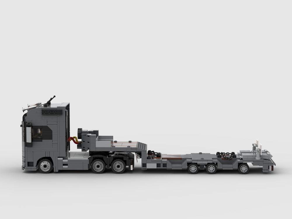 Lego Moc Broshuis 3 Axle Semi Low Loader By Marcelrvb Rebrickable Build With Lego