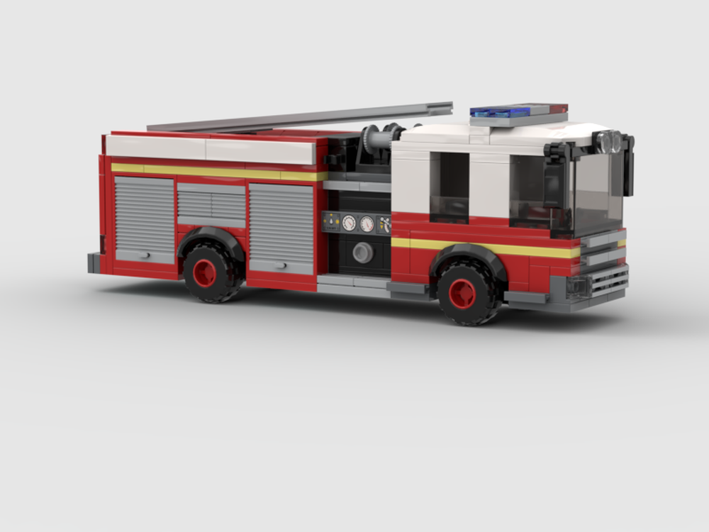 Lego Moc Dfes Pumper Fire Truck By Cg47 Rebrickable Build With Lego