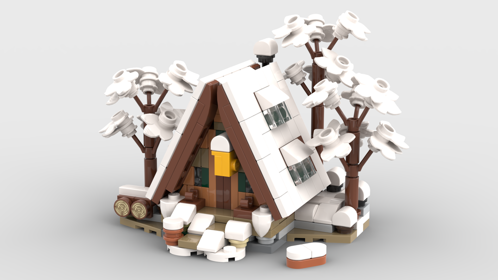 LEGO MOC Mini 21338 A-Frame Cabin - Winter Version by christromans ...