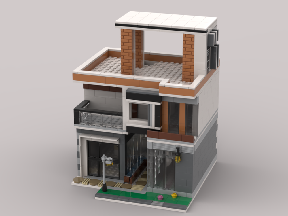 LEGO MOC modernist building no.1 by cassieLiu | Rebrickable - Build ...