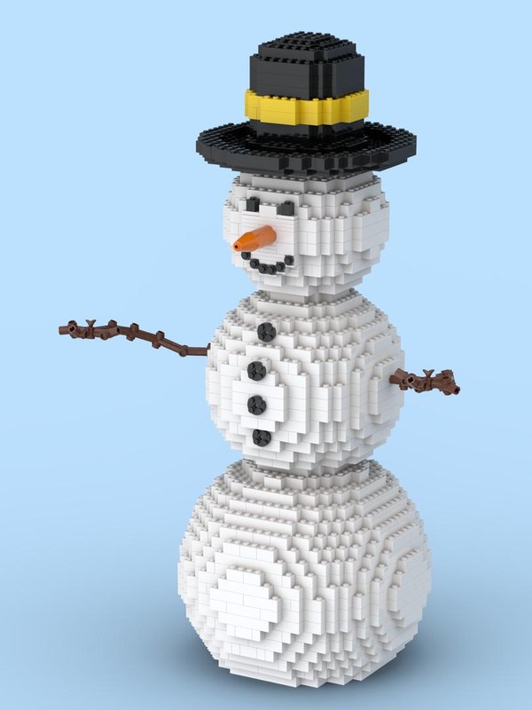LEGO MOC Snowman by Ben_Stephenson | Rebrickable - Build with LEGO
