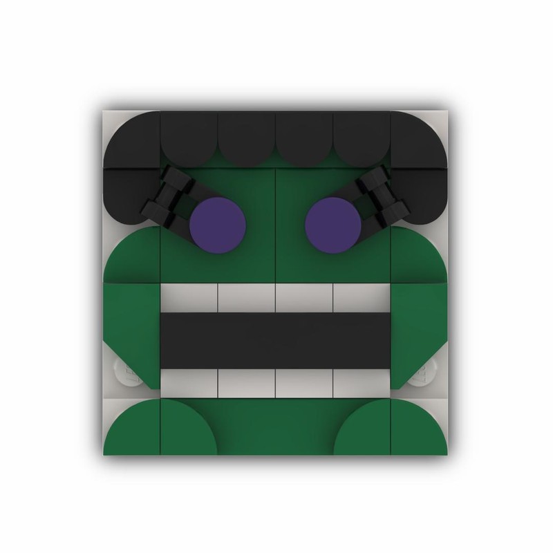 LEGO MOC The Incredible Hulk Mini Mosaic (Designed for LEGO X Levi's ...