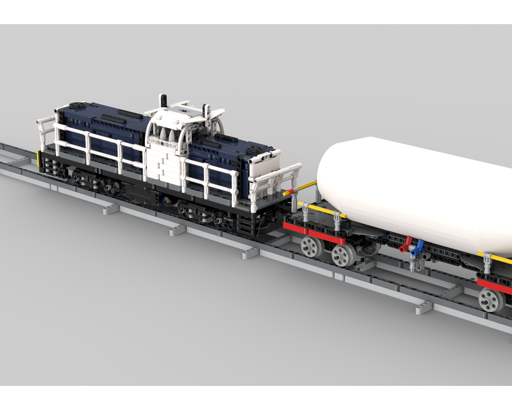 Lego Moc Cargo Locomotive V2 Power Functions By Technic Train Man