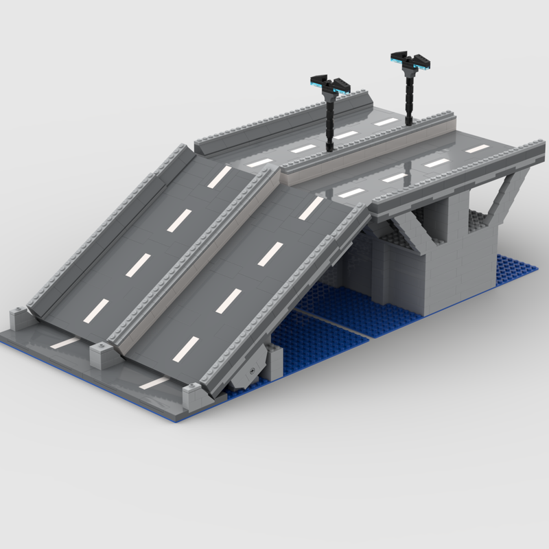 LEGO MOC Modular Bridge by Zombie_Striker | Rebrickable - Build with LEGO
