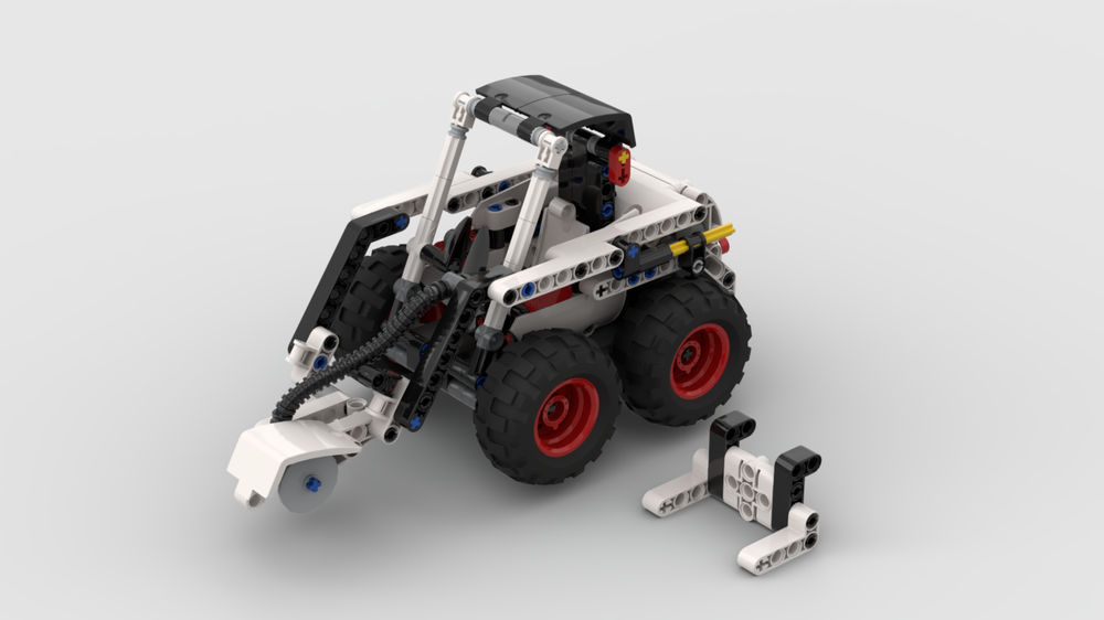 LEGO MOC 42150 Skid-Steer Loader with Stone Cutter and Fork Lift by ...