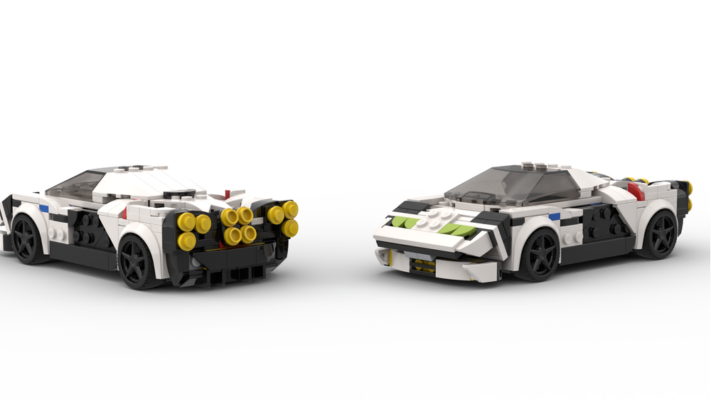Lego Moc Lego Pagani Huayra By Romaulait Rebrickable Build With Lego