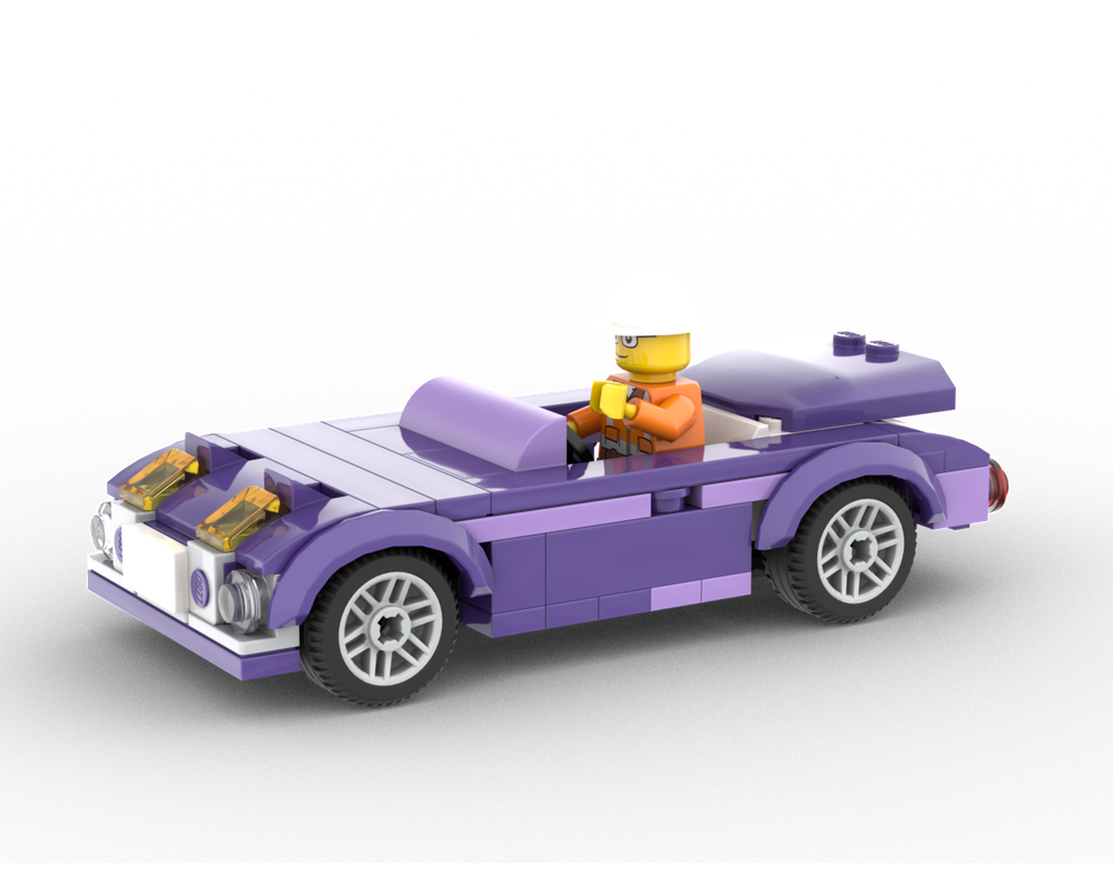 LEGO MOC Purple Roadster by bugsbycarlin | Rebrickable - Build with LEGO
