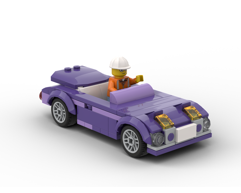 LEGO MOC Purple Roadster by bugsbycarlin | Rebrickable - Build with LEGO