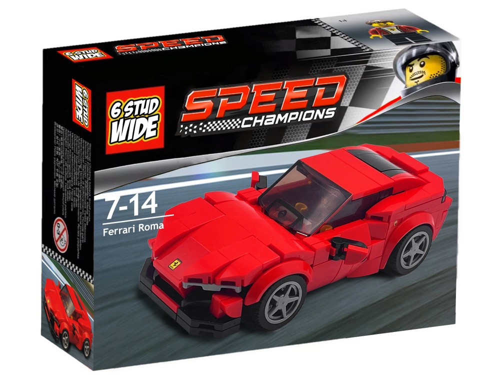 Lego Moc Ferrari Roma By Ibrickeditup Rebrickable Build With Lego