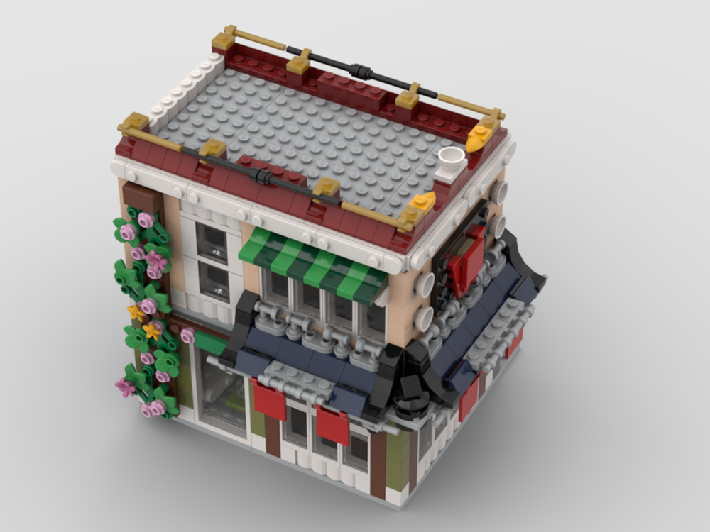 LEGO MOC Restaurants and Apartments by Mocker | Rebrickable - Build ...