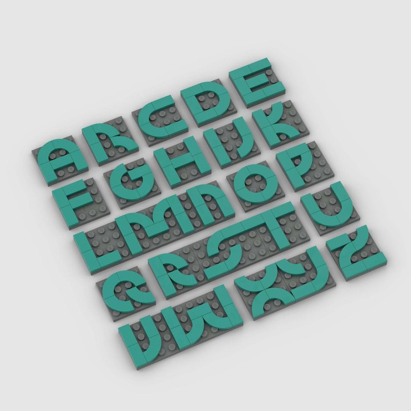 LEGO MOC LETTERS 4x4 by uminuo | Rebrickable - Build with LEGO