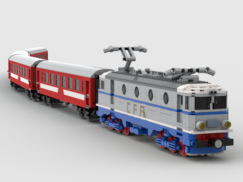Lego Moc Cfr Class40 Blue Lined Locomotive By Kaiami Rebrickable